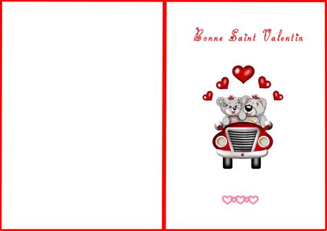 Carte Saint Valentin