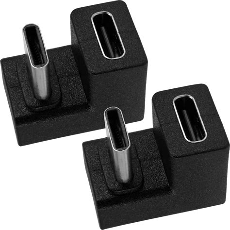 Yoyo 2 шт U образный переходник Usb C мама на Usb C папа преобразователь угла 180 градусов