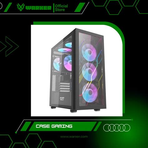 Jual Aigo DarkFlash DK Black Luxury Graffiti ARGB LED ATX Gaming Case Shopee Indonesia