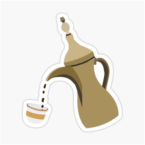 Arabic Coffee Qahwa Sticker For Sale By Omardabbous Redbubble
