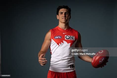 Justin Mcinerney Poses During The Sydney Swans 2023 Afl Team Photo