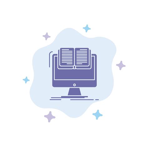 Document File Computer Cv Book Blue Icon On Abstract Cloud Background 13296425 Vector Art At