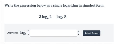 Solved Write The Expression Below As A Single Logarithm In Chegg