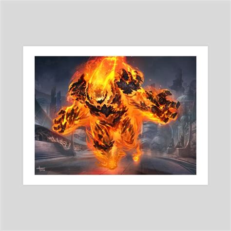 Wildfire Elemental An Art Print By Svetlin Velinov Inprnt