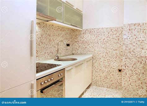 Cucina Delle Mattonelle Di Mosaico Immagine Stock Immagine Di