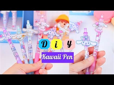 DIY Homemade Kawaii Pen Decoration How To Decorate Pen Handmade Cute Pen YouTube