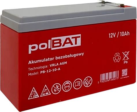 AKUMULATOR AGM 12V 10Ah UPS ALARM PRODUKCJA 2023 13439660008