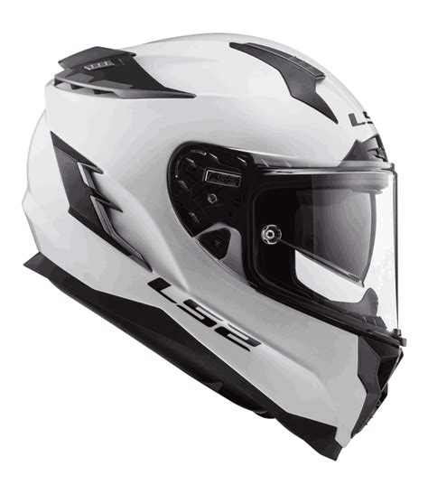 LS2 FF327 Challenger Solid Helmet White