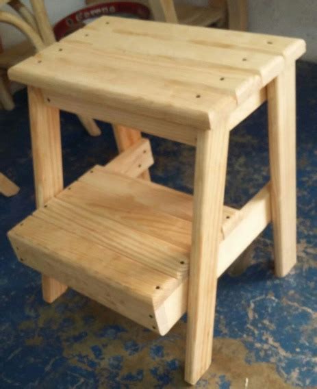 Banco Escalera Plegable De Madera en Mercado Libre México