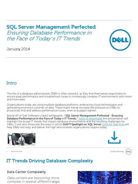 Pdf Sql Server Management Perfected Ensuring Database Performance
