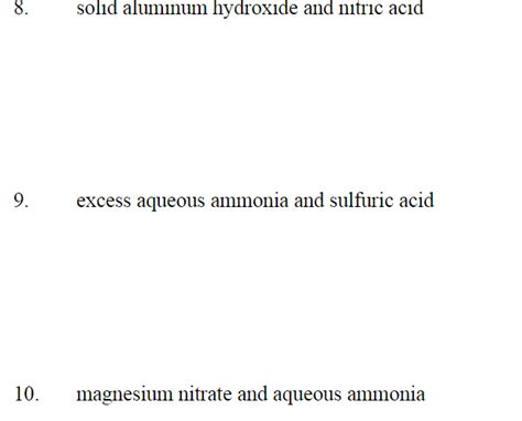 solved write correct balanced molecular total ionic and