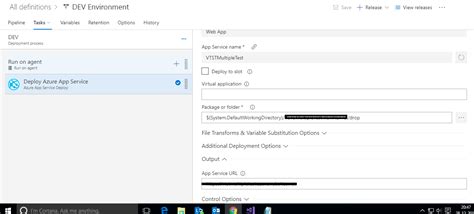 Azure Vsts Deployment Not Working Properly Stack Overflow