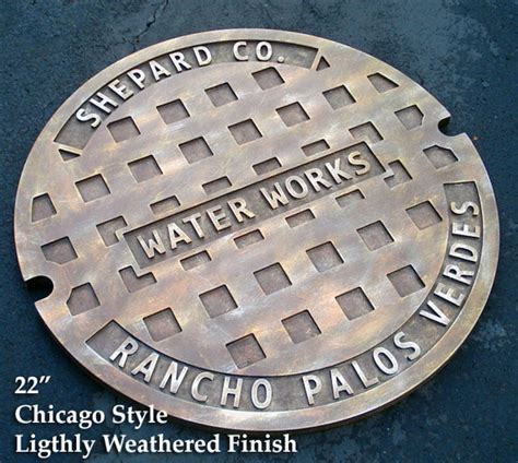 Manhole Sewer Cover Man Cave 22 Personalized Chicago Sewer Cover