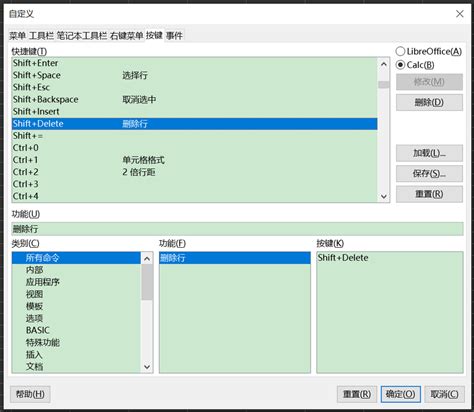 Why Change Calc Rightclick Uno Deleterows Hotkey From D To R
