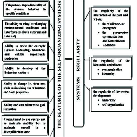The Features And The Regularity Of The Self Organizing Systems Download Scientific Diagram