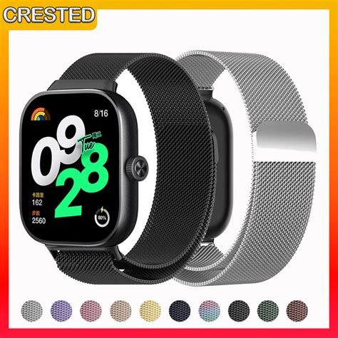 Strap For Redmi Watch 4 Milanese Loop Women Men Metal Band For Xiaomi