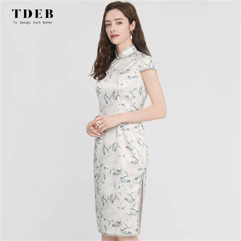 真丝长旗袍女士改良2024夏季中长款日常短袖优雅花色桑蚕丝连衣裙虎窝淘