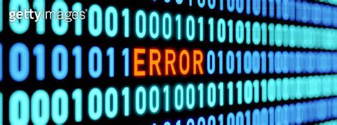 Error Message Binary Code Error In The Computer System 1993237856 일러스트 무료 일러스트 게티이미지뱅크