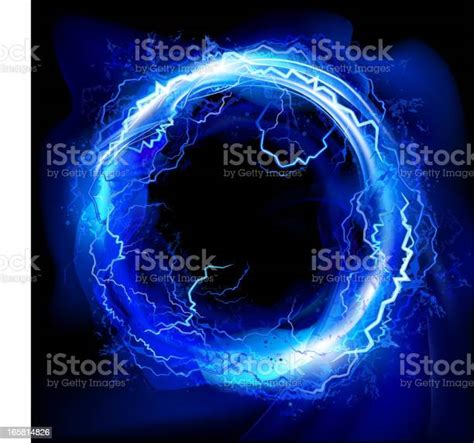 Lightning 서클 배경기술 개념에 대한 스톡 벡터 아트 및 기타 이미지 개념 개념과 주제 돌기 Istock