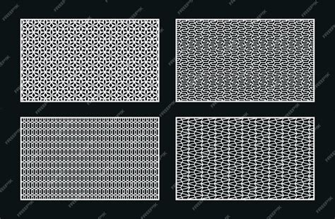 Premium Vector Synthesis Of Hexagonal Patterns For Cnc Laser Cutting