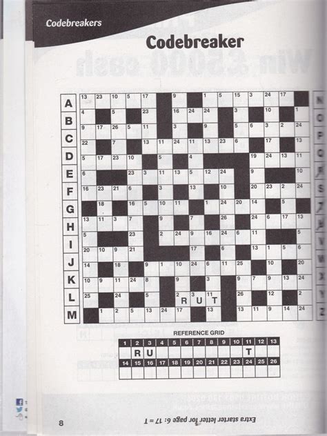 Take A Breaks Codewords Codebreakers Puzzle Book Magazine Issue 8