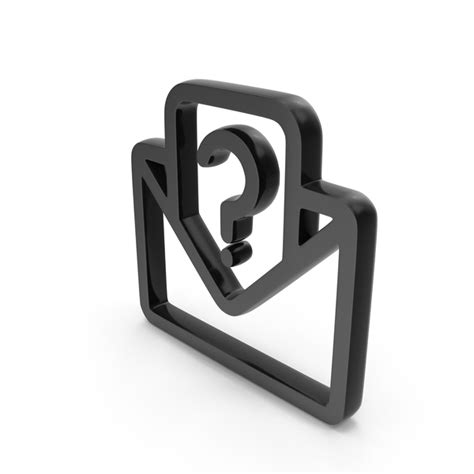 Question Mark Mail Icon Black PNG Images PSDs For Download PixelSquid S122748864