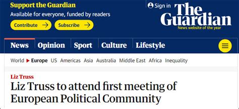 脱欧的英国想回归？特拉斯将出席“欧洲政治共同体”首次会议凤凰网