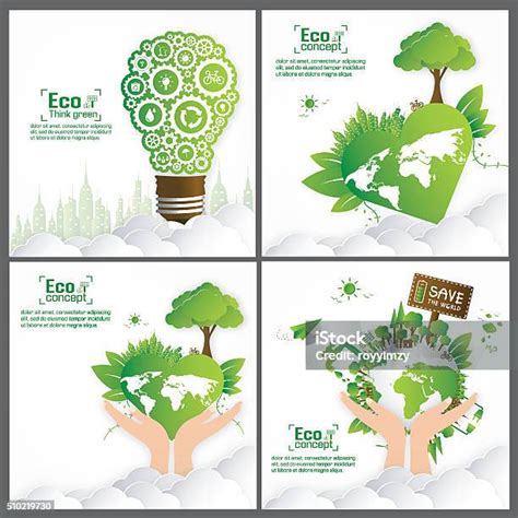 Konsep Ekologi Simpan Ilustrasi Vektor Dunia Ilustrasi Stok Unduh