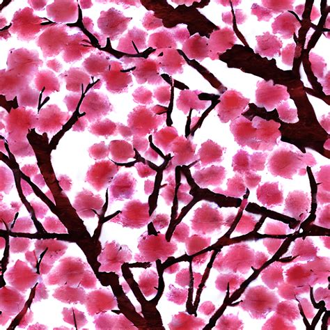 Cherry Blossoms Illustration · Creative Fabrica