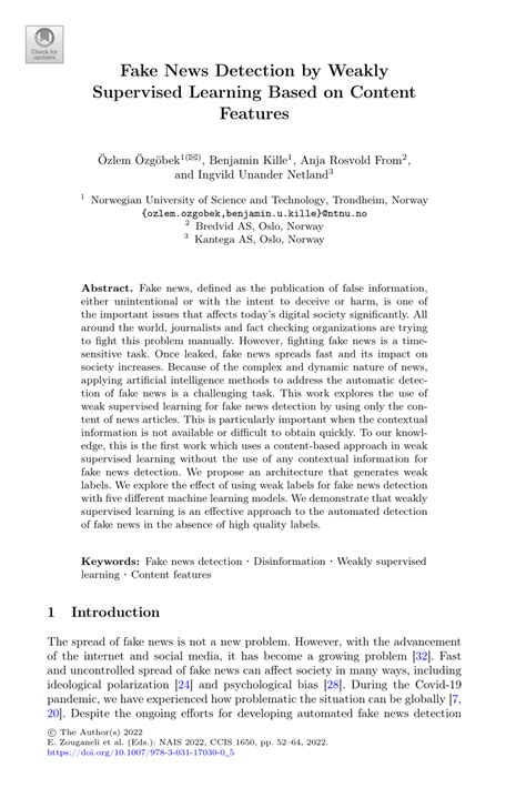 PDF Fake News Detection By Weakly Supervised Learning Based On