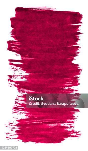 부르고뉴 수채화 맑은 테두리와 자연 스플래시배경 수채화 브러시 얼룩 공간을 복사합니다 거친에 대한 스톡 사진 및 기타 이미지 Istock