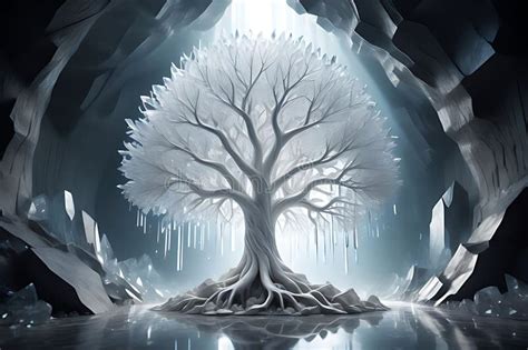 Tree Growing In Cave Stock Image Image Of Dark Cave 319352721