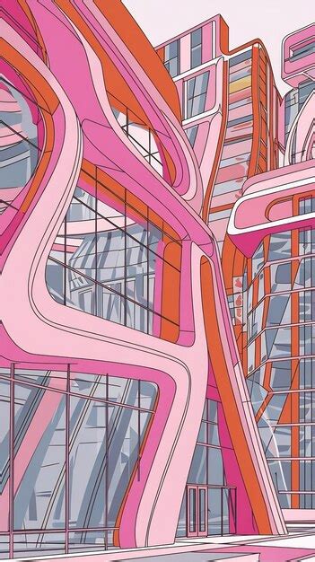 3d Illustration Architecture Building Construction Perspective Design