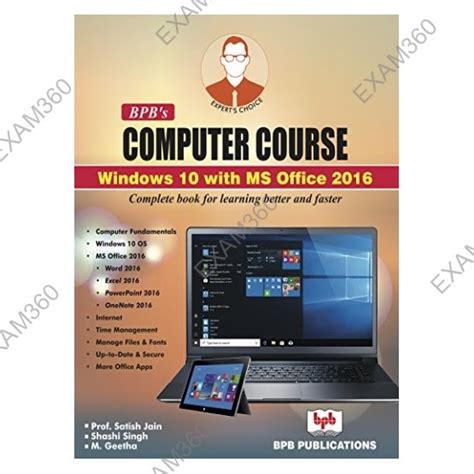 Computer Course Windows With MS Office By Prof Satish Jain BPB Publication English
