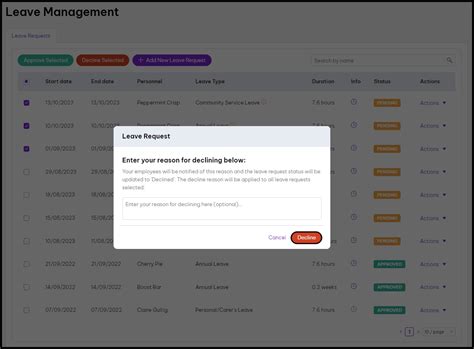 Approve Or Decline Employee Leave Requests Employment Hero Help
