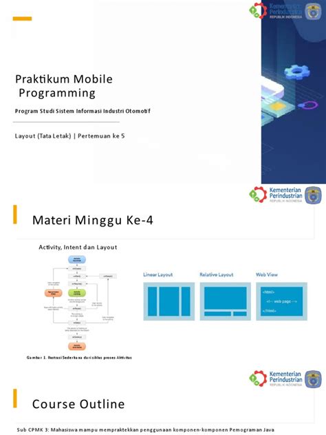 Mobile Programming Layout Microteaching Pdf Komputer
