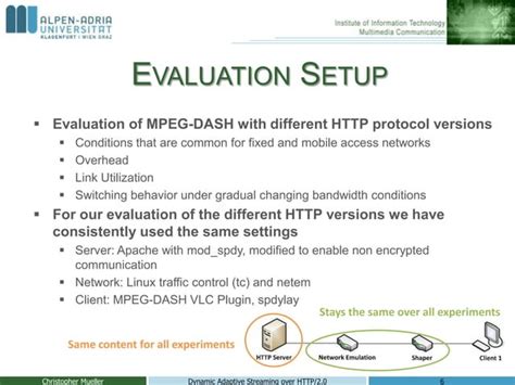 Dynamic Adaptive Streaming Over 20 Ppt