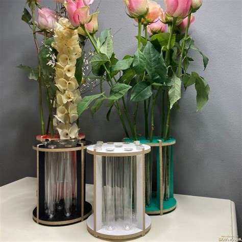 Купити Ваза для квітів Кругла ваза з МДФ Ваза Skrynya Ua