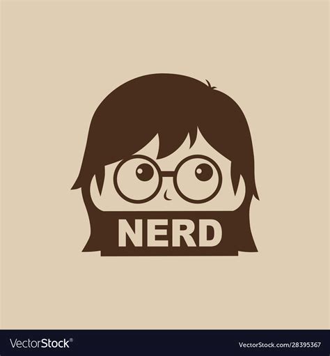 Cute Nerd Girl Cartoon