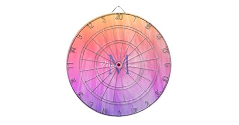 Personalized Rainbow Dart Board Zazzle