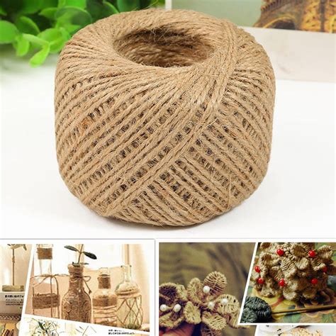 500 Feet Natural 2ply Twisted Jute Twine String Rope Toys Craft Making