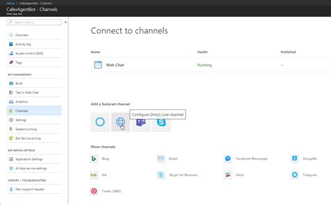 Creating A Direct Line Channel Connector Live Assist For 365 Support