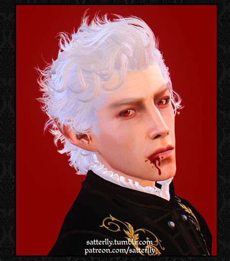 Baldurs Gate 3 Astarion Hairstyle Satterlly Sims 4 Characters