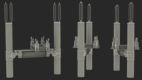 Gas Pipeline Support 3d Model 24 3ds Blend C4d Fbx Max Ma Lxo