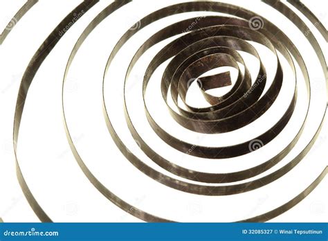Spiral Coil Spring Stock Image Image Of Flexible Steel 32085327