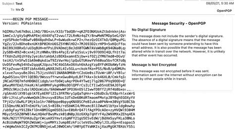 Email Sent With Flowcrypt App Opens Fine In Flowcrypt But Not In