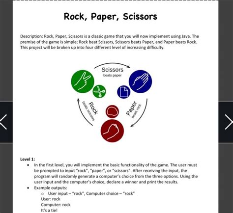 Solved Rock Paper Scissors Description Rock Paper