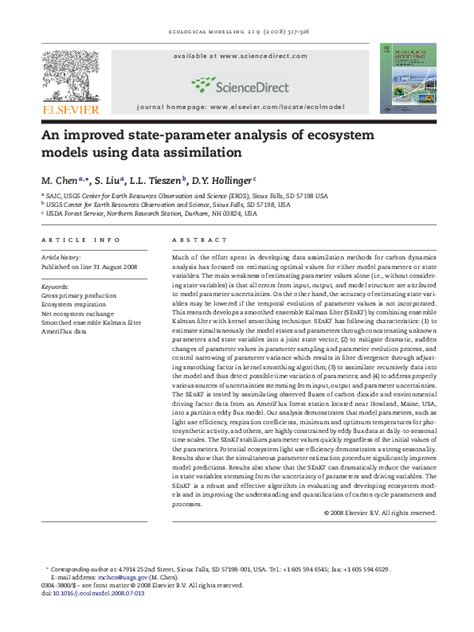 Pdf The Representer Method The Ensemble Kalman Filter And The Ensemble Kalman Smoother A