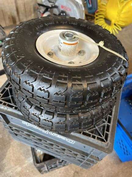 2 10 Inch Pneumatic Tires Misc Bonnette Auctions
