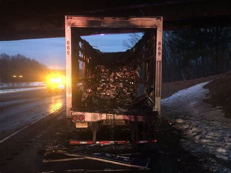 Truck Catches Fire Under I 84 Overpass In Tolland Tolland Ct Patch